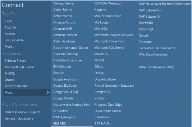 How Tableau connects to data - Learn Tableau Public